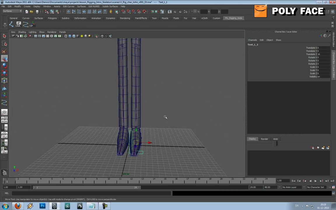Maya Tutorial - Character Rigging - The Leg - Part 1/6