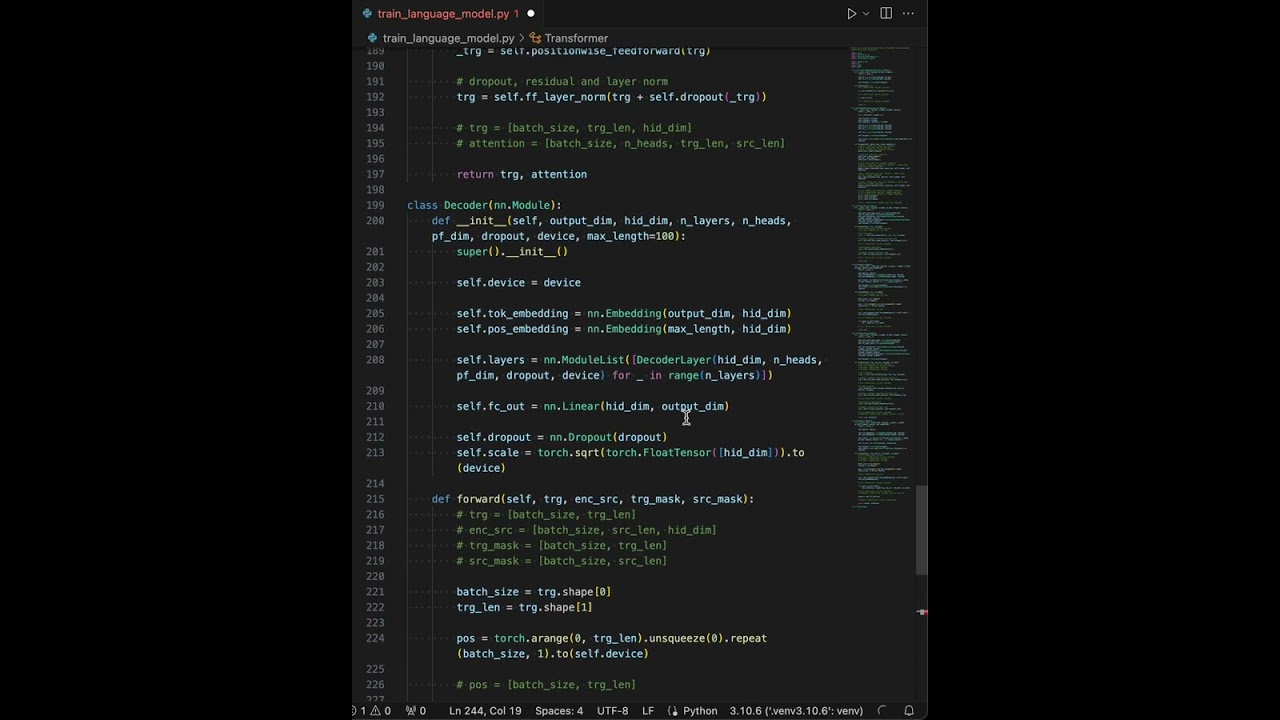 Write an Encoder-Decoder Transformer Model in less than 5 minutes with GitHub Copilot