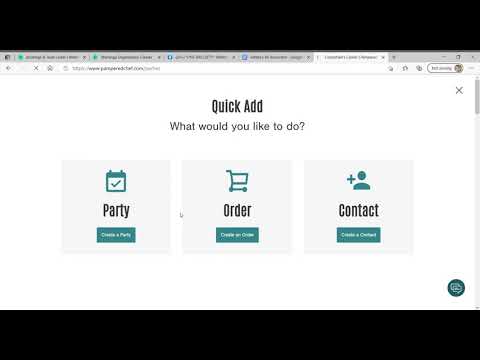 How to set up a party in CC for your business launch party