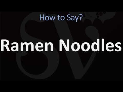 How to Pronounce Ramen Noodles? (CORRECTLY)