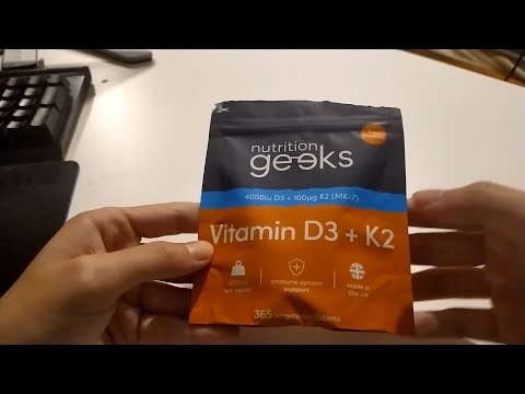 Convenient 2 in 1 Tablets | Nutrition Geeks Vitamin D3 & K2 Tablets Review