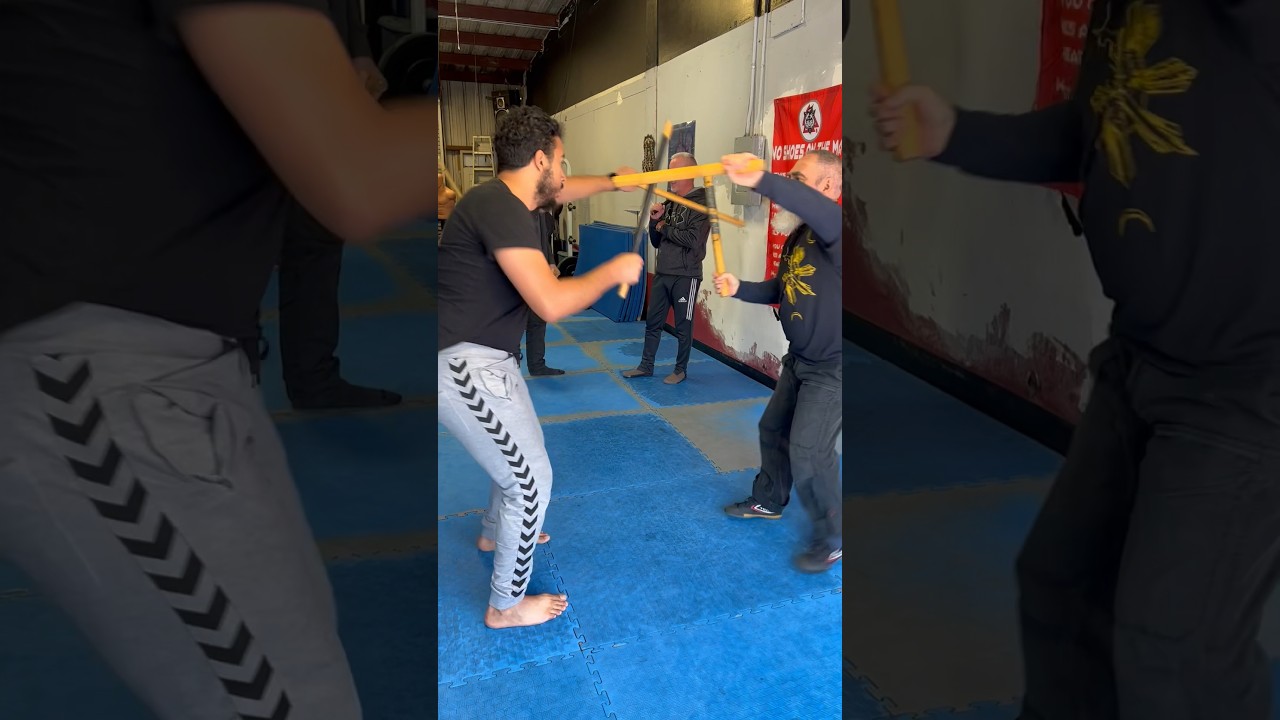 Practicing evasive Sinawali. #eskrima #martialarts #arnis #filipinomartialarts #kali #fma