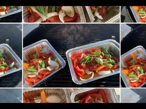 Nauset Farms Lamb Sausage, Peppers and Onions On The Weber Grill ...