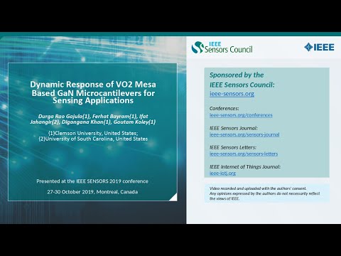 Dynamic Response of VO2 Mesa Based GaN Microcantilevers for Sensing Applications