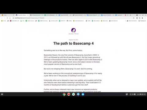 Basecamp 4 project management software news update