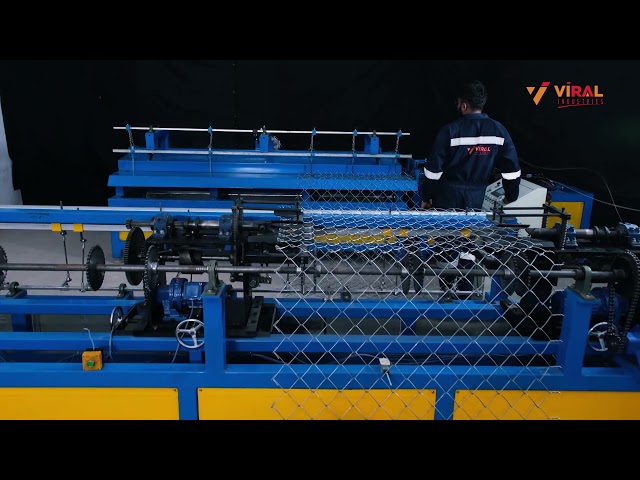 Double Wire Automatic Chain Link Fencing Machine - 22hp Double Wire ...