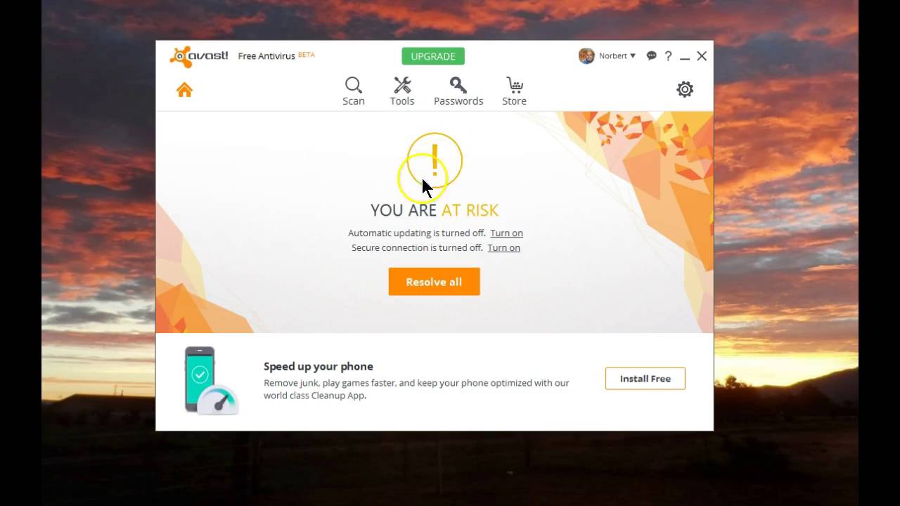 Avast Beta v 11.2.2259