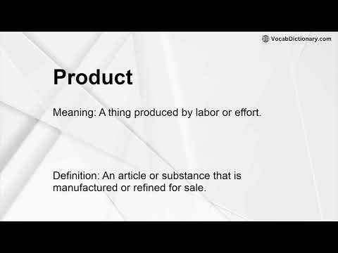 Product Meaning