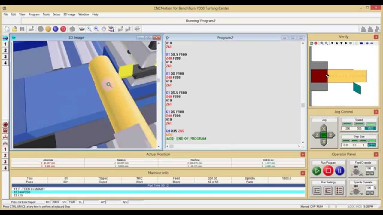 BenchTurn 7000 with CNC Motion Tutorial 1
