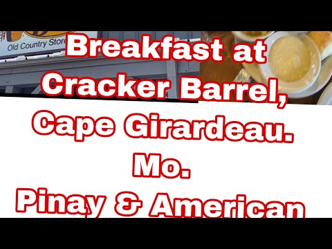Cracker Barrel Cape Girardeau Missouri | American Breakfast | NK Johnson’s Vlog