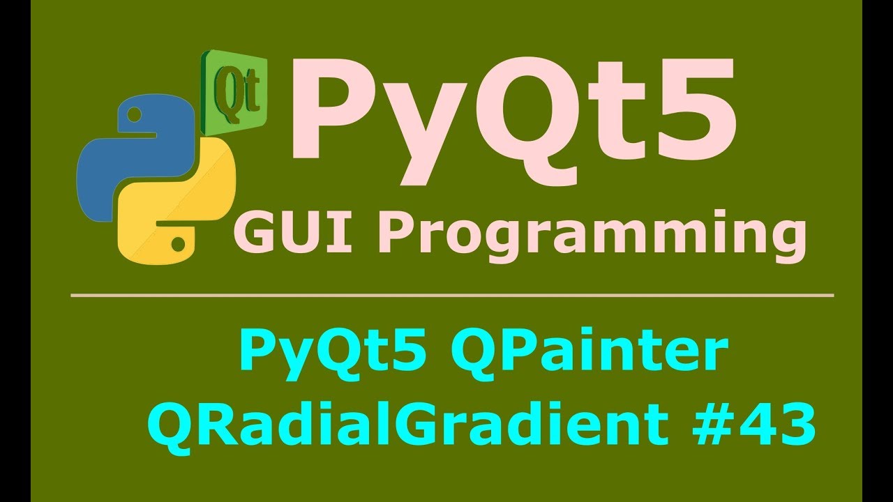43  PyQt5 QPainter QRadialGradient