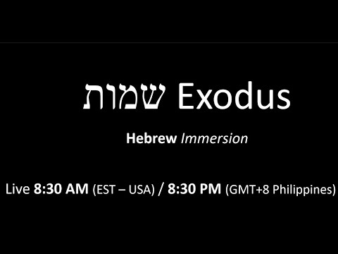 Biblical Hebrew immersion - Hebrew Exodus 20:1-6 #biblicalhebrew