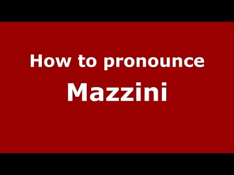 How to pronounce Mazzini (Spanish/Argentina) - PronounceNames.com
