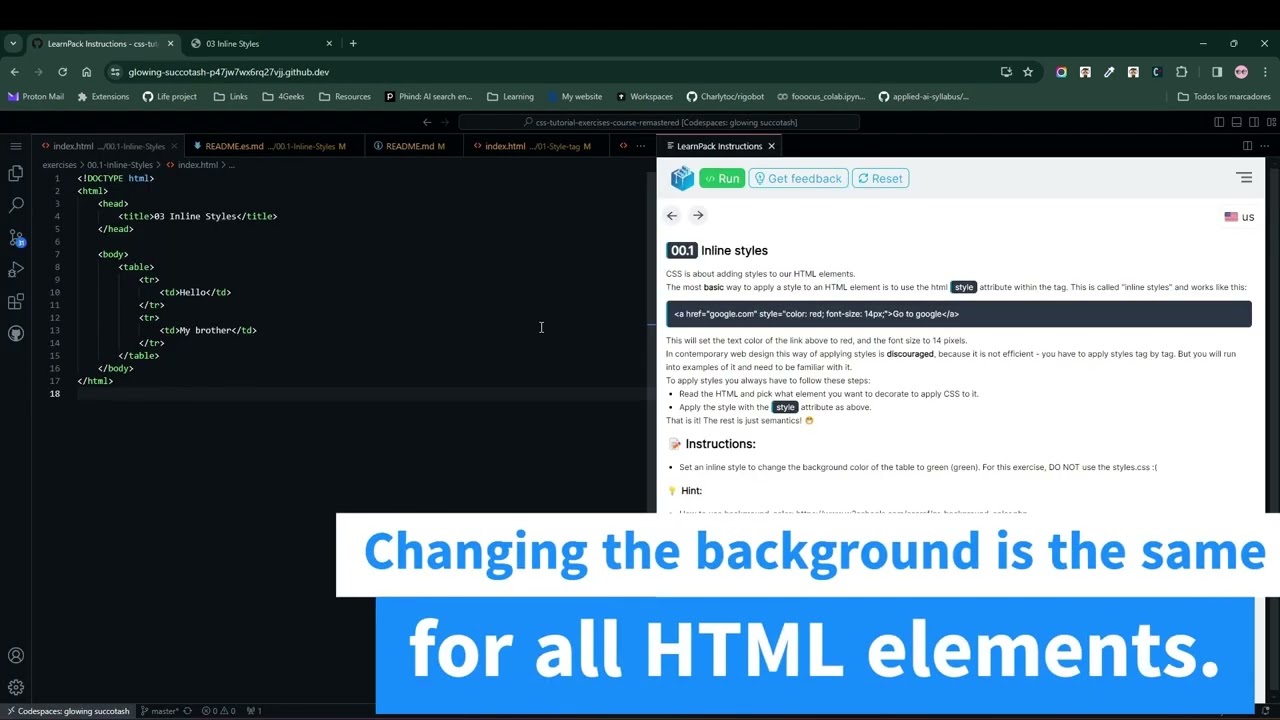 001 Learn CSS  Inline styles