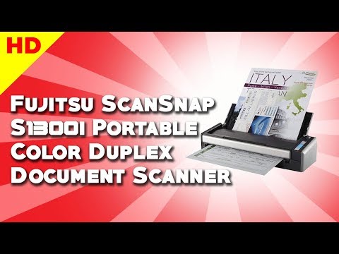 Fujitsu ScanSnap S1300i Portable Color Duplex Document Scanner for Mac and PC