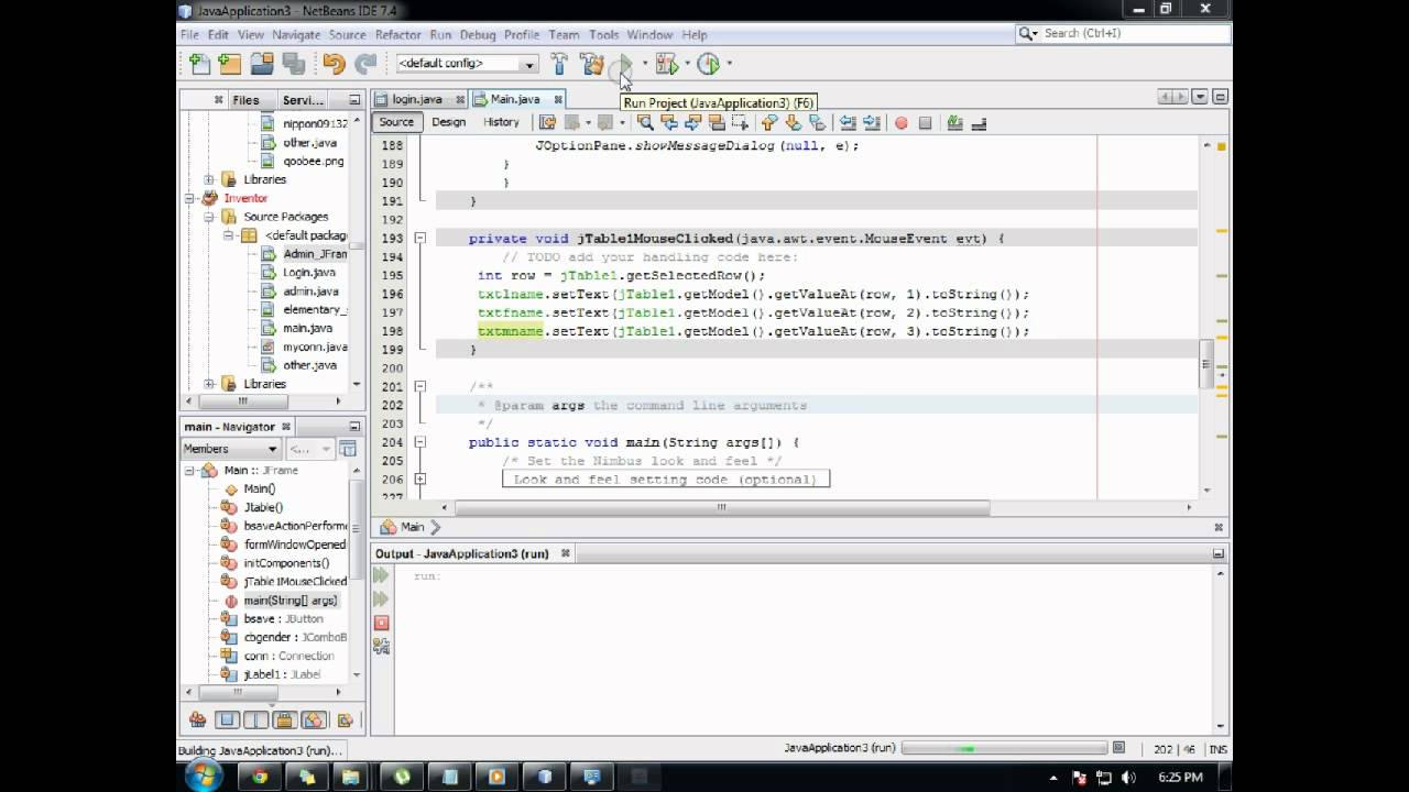 Java Tutorial 6: Jtable to JTextBox/JComboBox