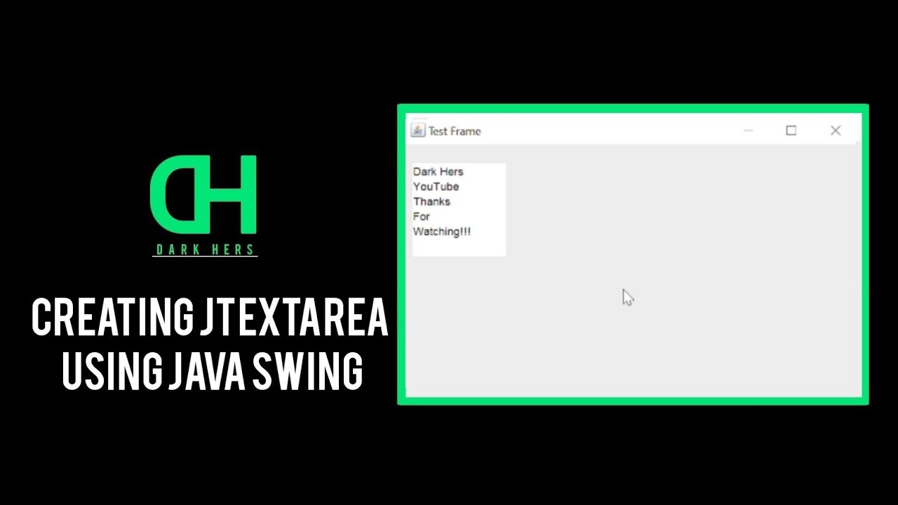 Creating JTextArea using Java Swing