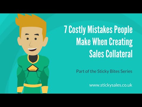 FREE Sales Training Video: 7 Costly Mistakes People Make When Creating Sales Collateral