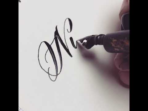 #byGeoLadyLetters Calligraphy Name Nicole