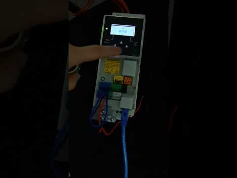 ABB ACS180 inverter, built-in LED integrated graphical panel. #Electrical control #