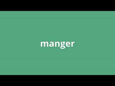 what is the meaning of manger