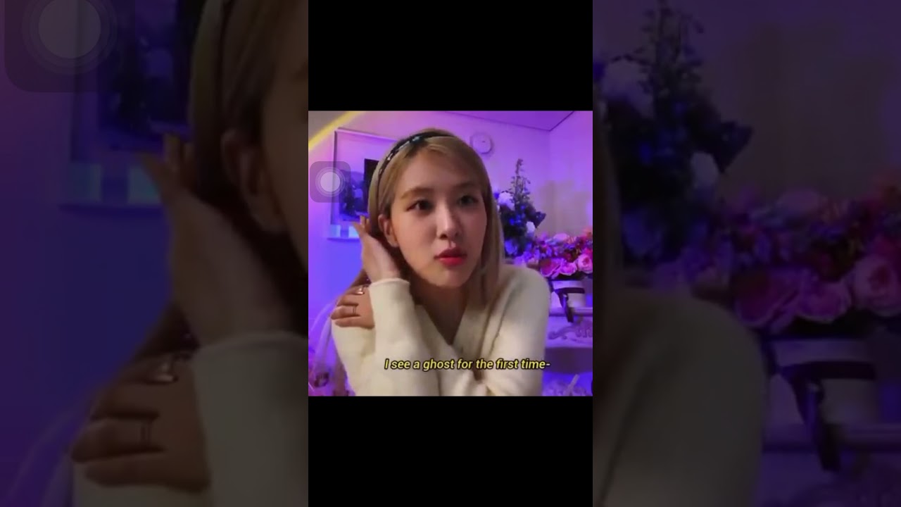 A Ghost scared rose when she was on Vlive 😱