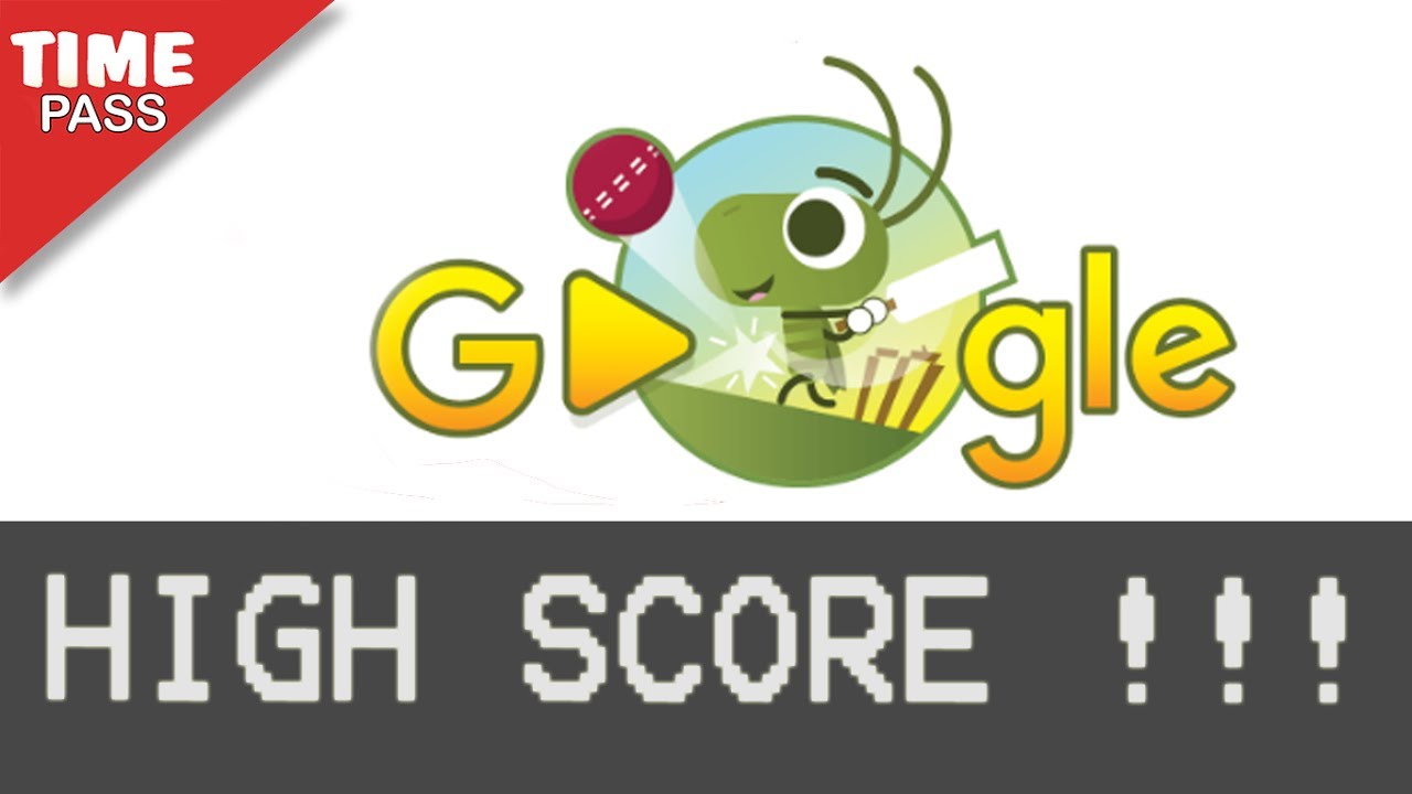Google ICC Cricket game doodle HIGH SCORE!!!  and TIPS