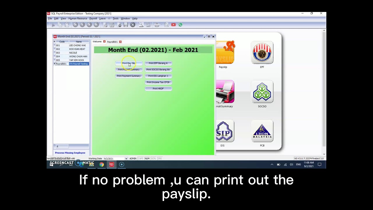 Time attendance intergrate SQL payroll