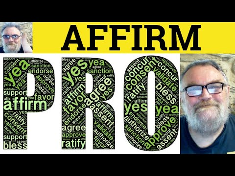 😎 Affirm Meaning - Affirm Defined - Affirm Examples - Affirm Definition - Affirm