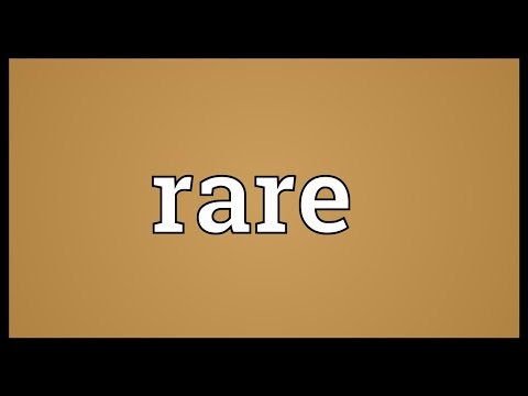 Rare Meaning