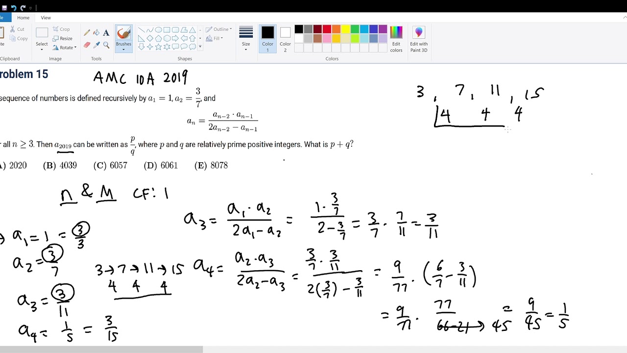 AMC 10A 2019 Problem 15