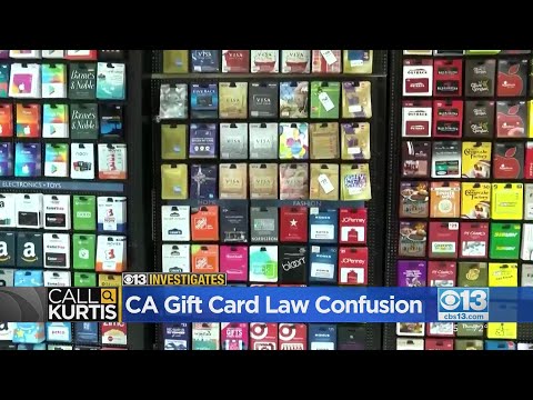 Call Kurtis: California Gift Card Law Confusion
