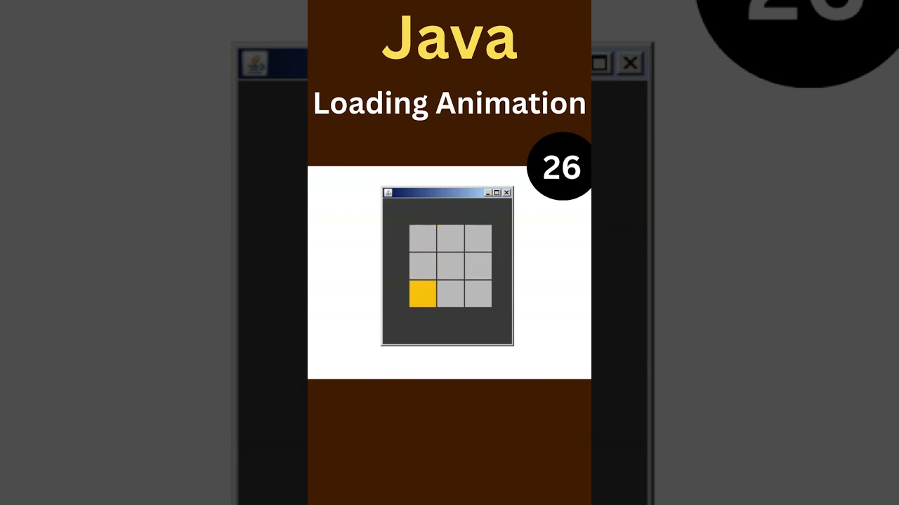 Java Loading Animation - Create SMOOTH Square Animation in Java