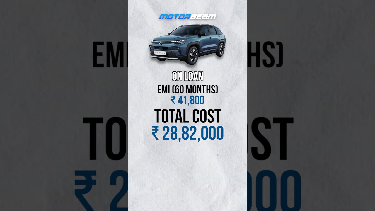 Maruti Suzuki Victoris Hybrid On-Road Price Breakup & Loan Details | @MotorBeam