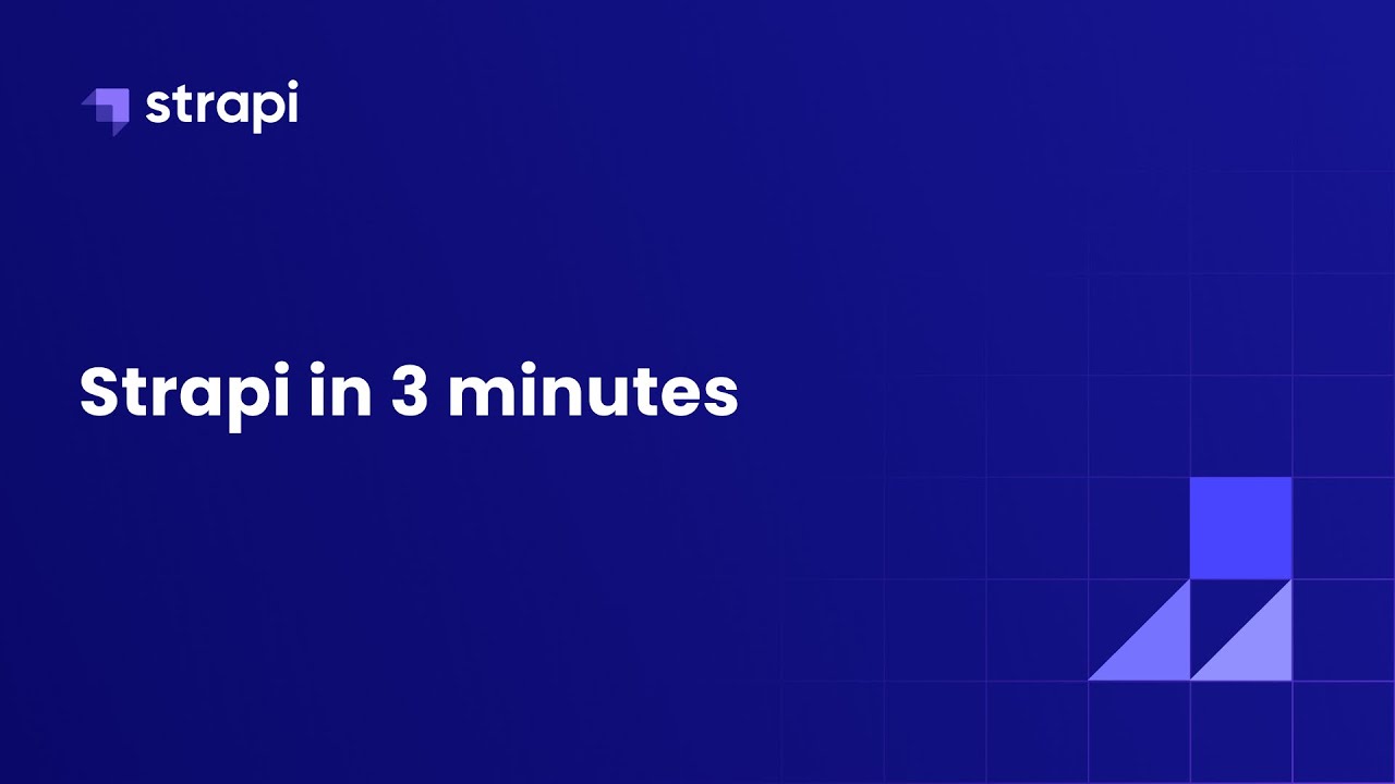 Get started with Strapi v4 in 3 minutes