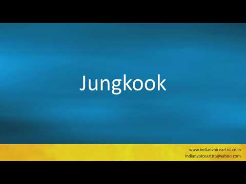 How to pronounce "Jungkook". (Korean)