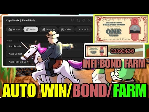 [NEW] Best Dead Rails Capri Hub INFI BOND FARM Script *No Key* // Auto Farm Infinite Bond in Dead Ra