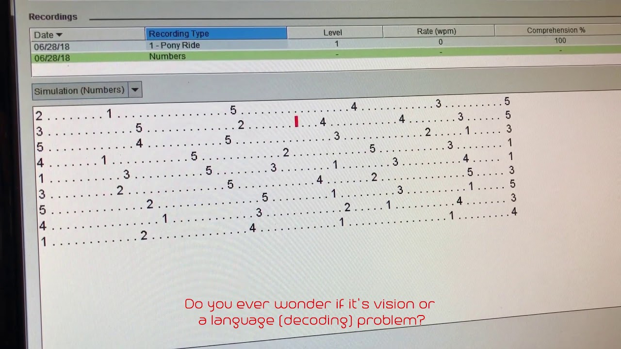 Reading & Visual Processing Disorders