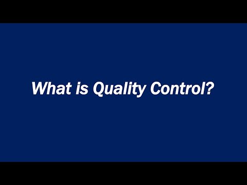 What is Quality Control?