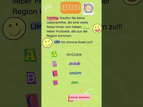 Quiz learn German everyday / täglich Deutsch lernen A1 A2 B1 B2 C1 C2