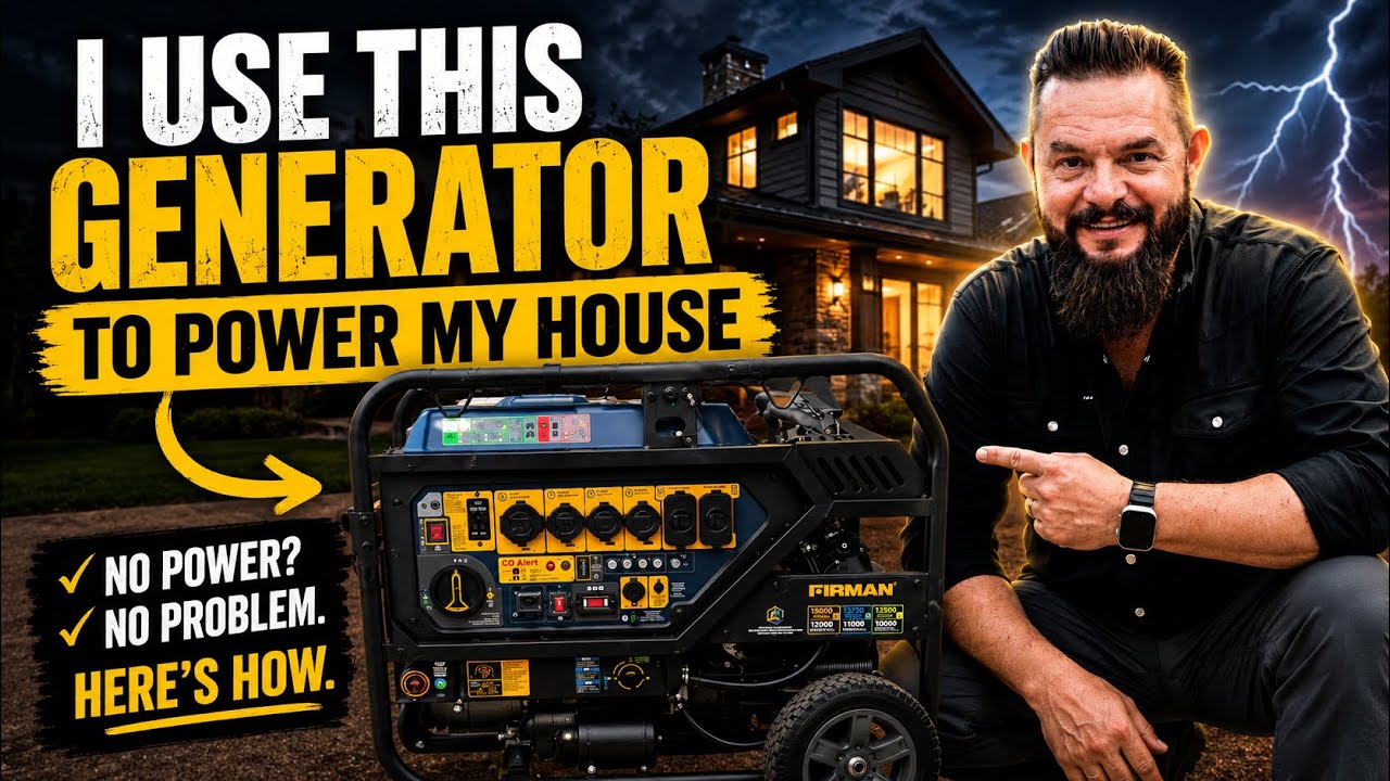 How I Power My House With a Portable Generator | Hurricane Backup Power Setup