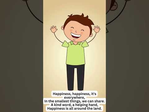 Happiness #shortsviral #shortscartoon #shortsfeed #rhymes #poems #poemsforbabies #shorts