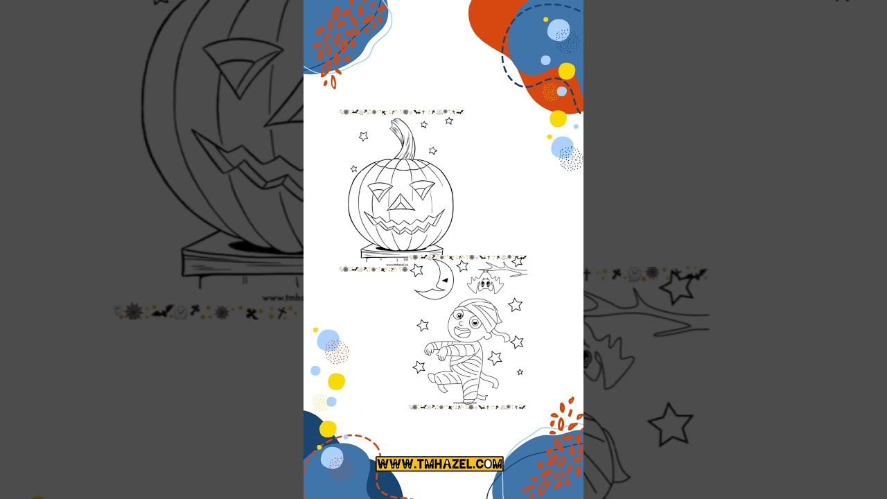 Kindergarten Halloween Workbook #finemotorskills  #colouring