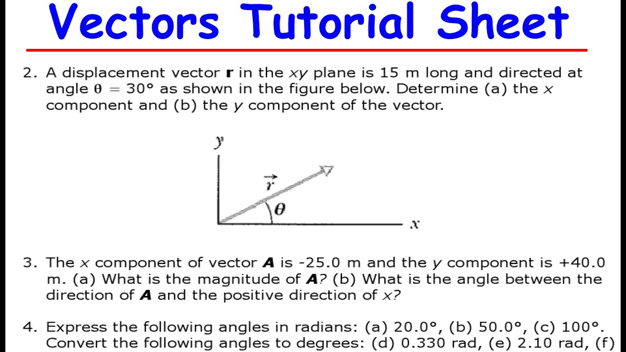 Vectors Tutorial Sheet Solutions | Physics Made Easy 🚀
