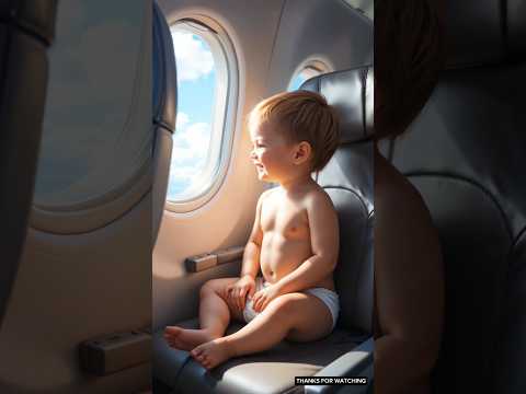 Cute Baby Saves Airplane From Crash Landing 😭 #shorts #ai #baby #cute #shortsfeed