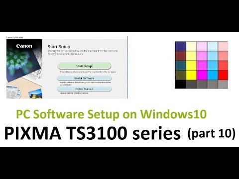 PIXMA TS3150 TS3120 series (part10) - Setup to Windows 10 PC