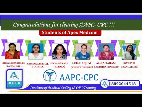 AAPC-CPC Certified students from Apex Medcom