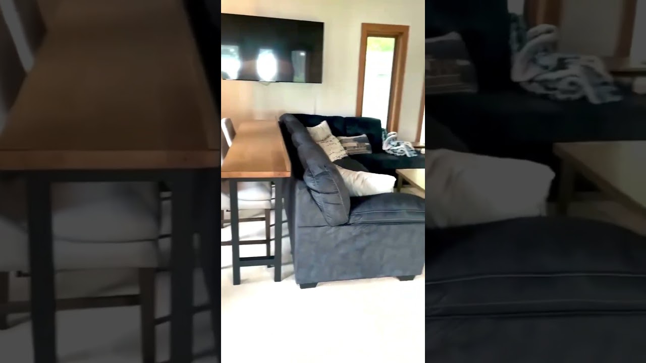 Custom sofa table console/bar #solidwoodfurniture