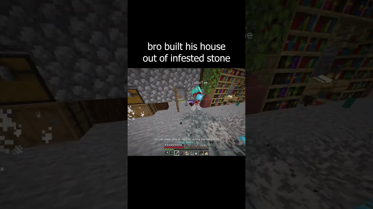 bro built his house out of infested stone