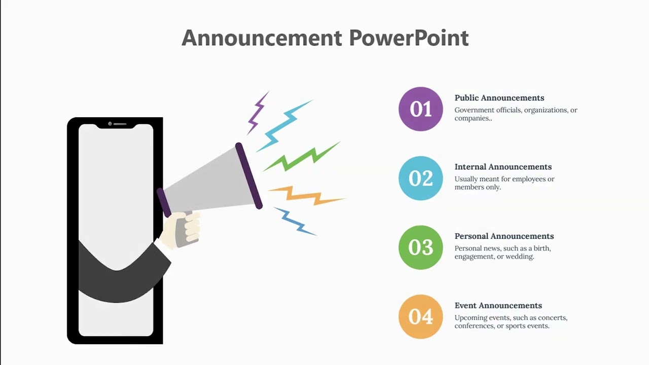 Announcement PowerPoint Presentation